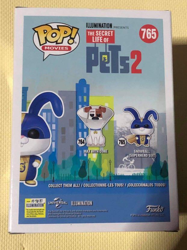 Secret Life of Pets 2 Funko Pop - Snowball (Superhero Suit) #765 ...