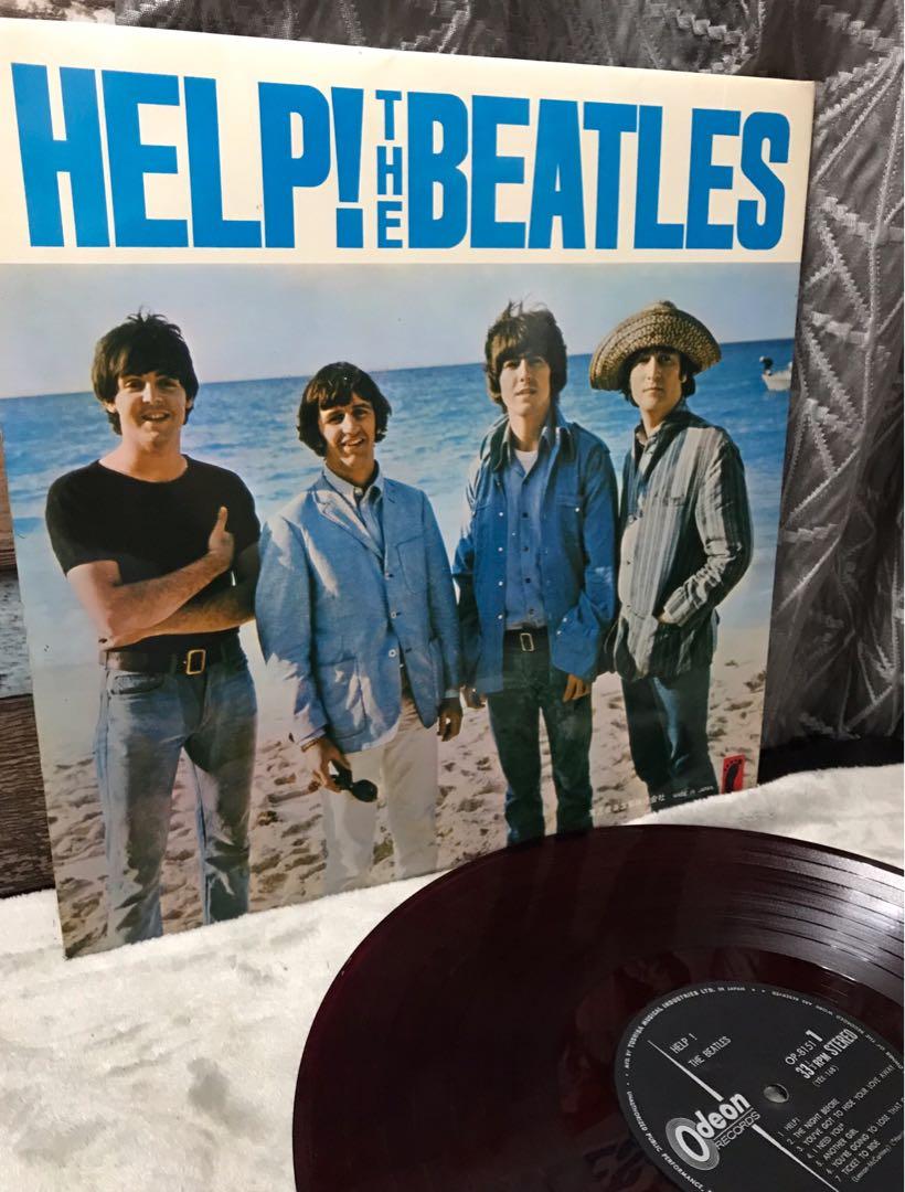 The Beatles HELP LP Red Vinyl Records Odeon Records OP-8151 Japan ...
