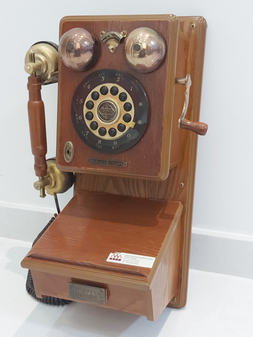 Thomas Edison Wall Mounted telephone limited Ed, Furniture & Home ...