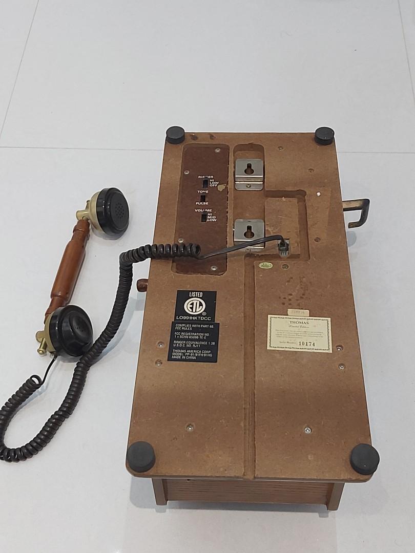 Thomas Edison Wall Mounted telephone limited Ed, Furniture & Home ...