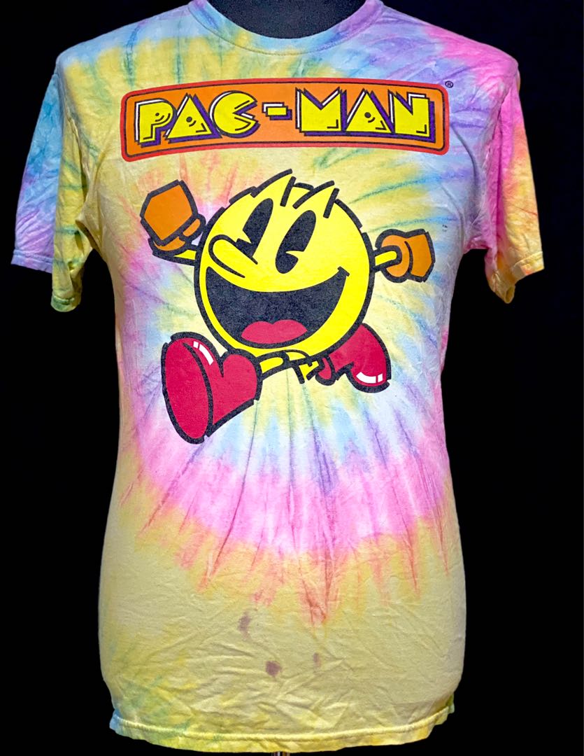 TIE CARTOON DYE PAC-MAN, Men's Fashion, Tops & Sets, Tshirts & Polo ...