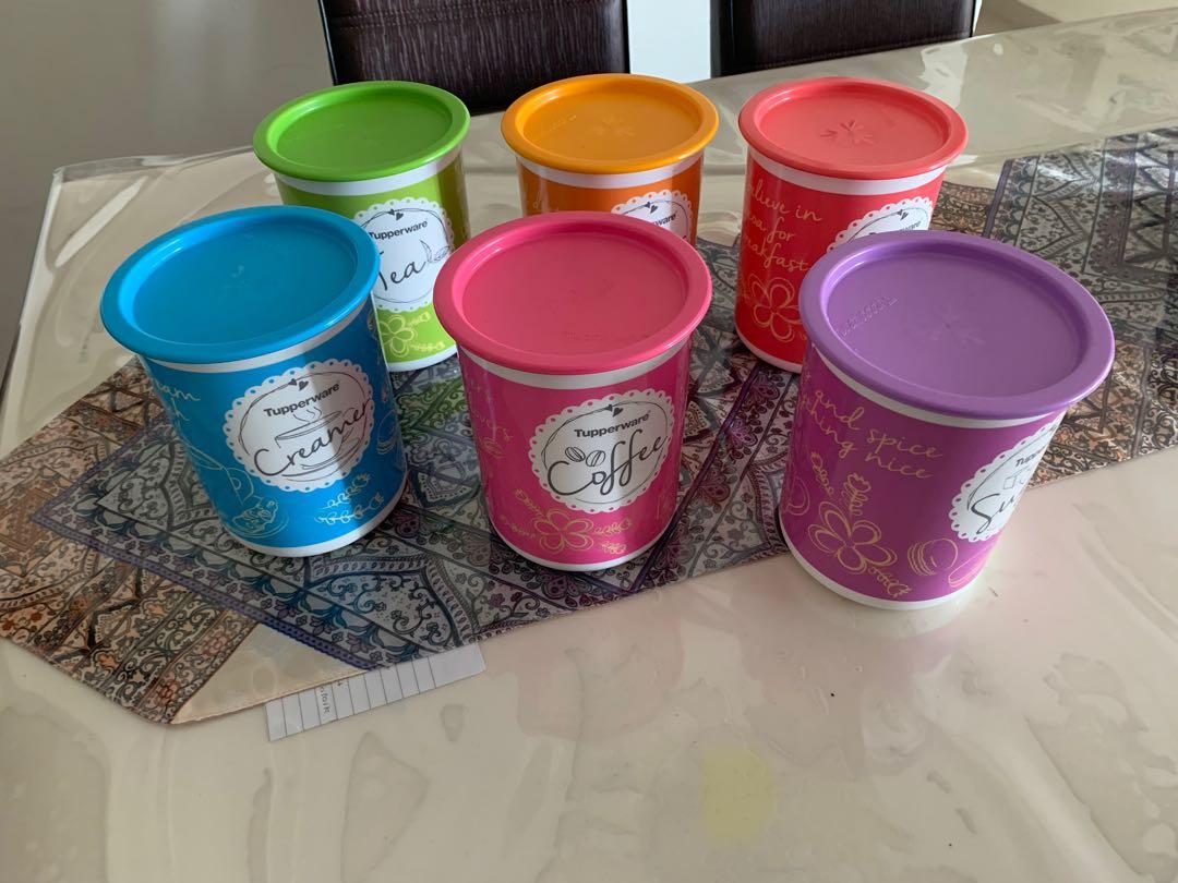 Tupperware Brand Coffee/Tea Canisters Containers, Furniture & Home ...