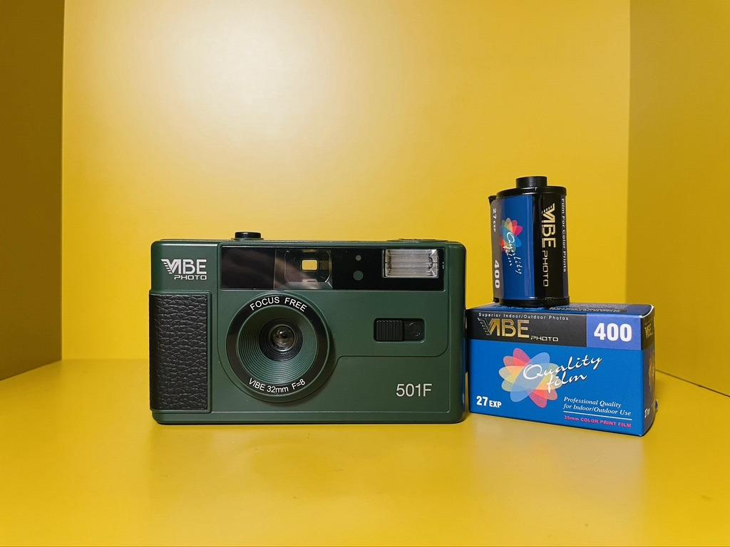 Vibe 501F 菲林相機 135 菲林 有閃光燈 可重用, 攝影器材, 相機 - Carousell
