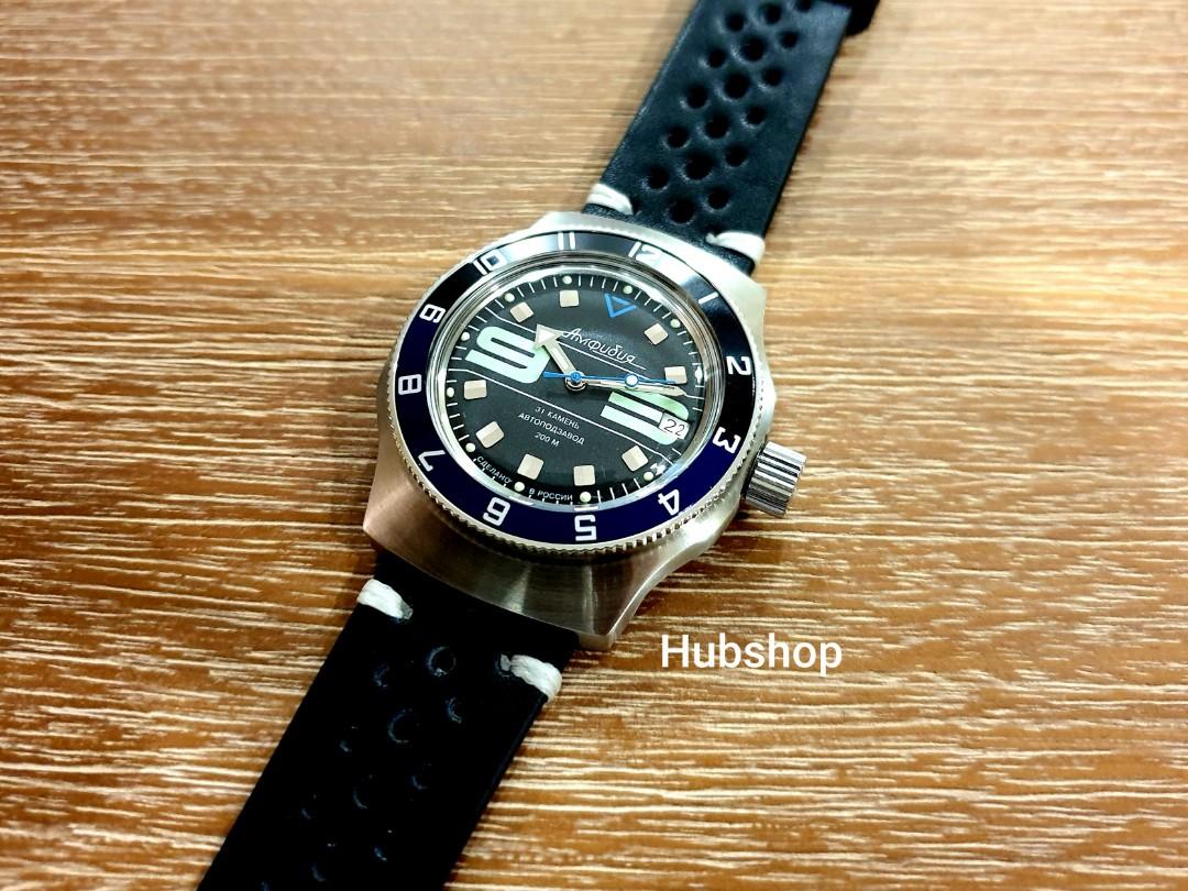 Vostok Amphibia Automatic Watch 200M WR. 25/- for Batman bezel and ...
