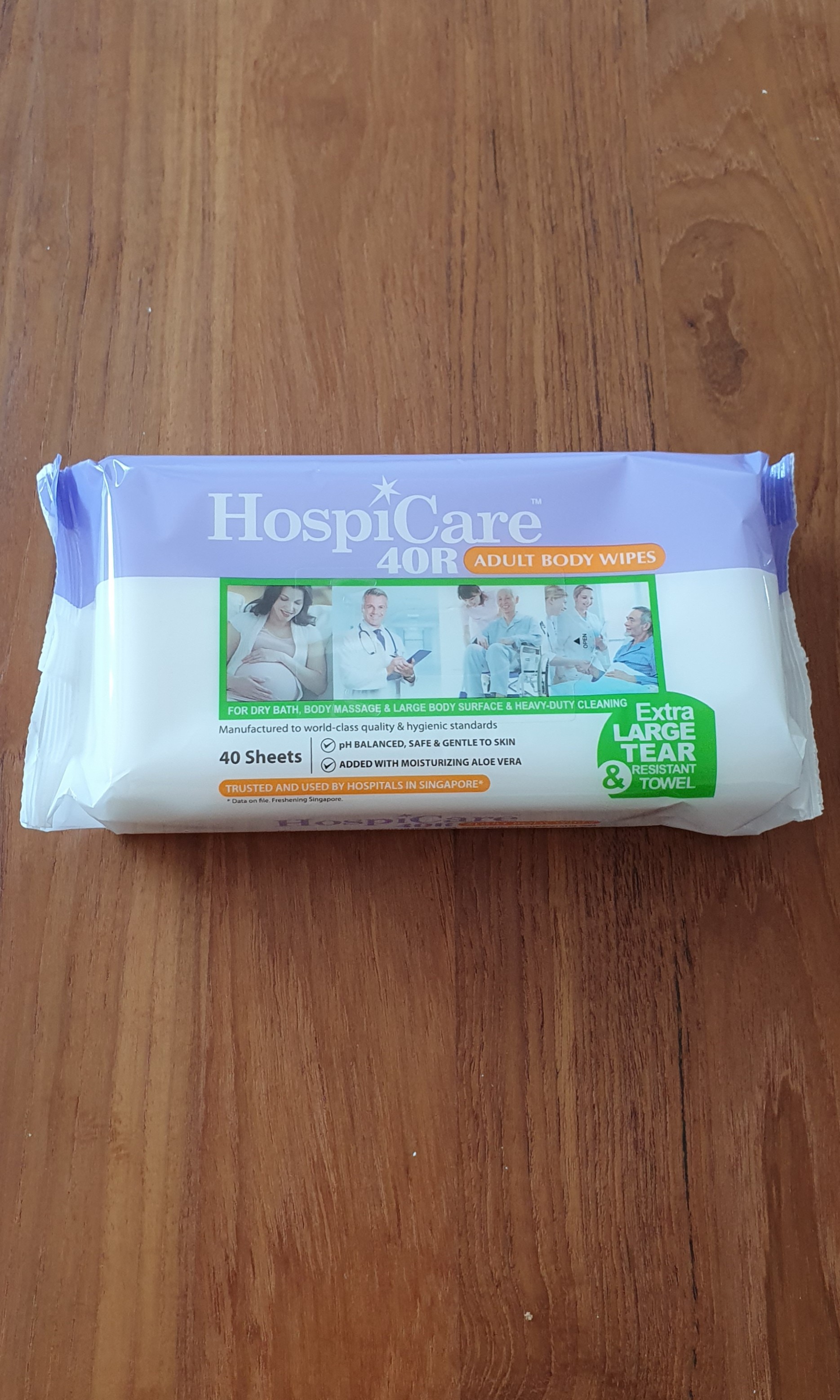 1 carton (18 packs) HospiCare Adult Body Wipes (Per pack 40 sheets ...