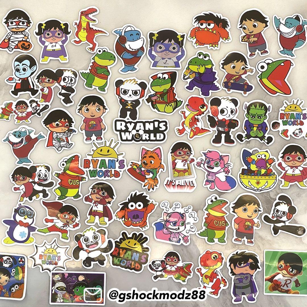 50pcs Ryan’s world sticker pack, Hobbies & Toys, Stationery & Craft ...