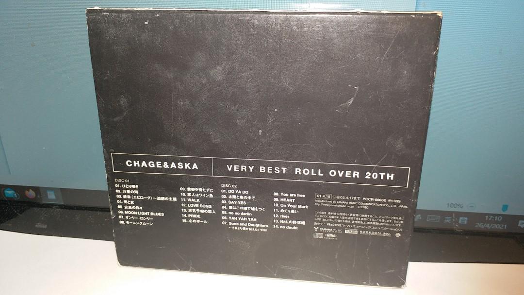 童年回憶 CHAGE & ASKA VERY BEST ROLL OVER 20TH 日本本土版 2CD 收錄多首經典粵語金曲日文原版歌曲, 興趣及遊戲, 收藏品及紀念品, 明星周邊 ...