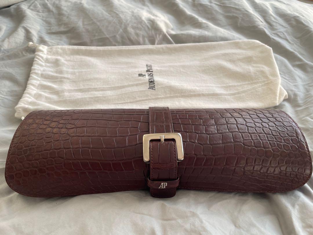 Audemars Piguet authentic travel watch case - burgundy croc, Mobile ...