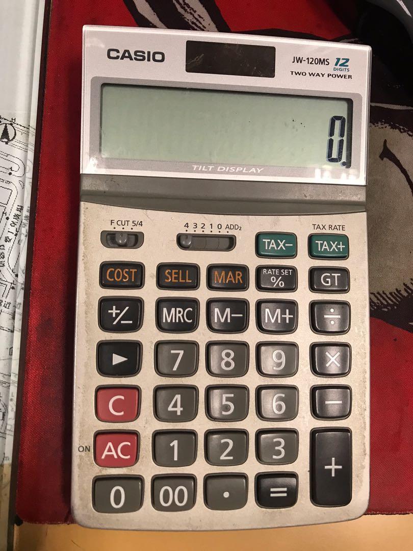 Casio JW-120MS計算機, 興趣及遊戲, 手作＆自家設計, 文具 - Carousell