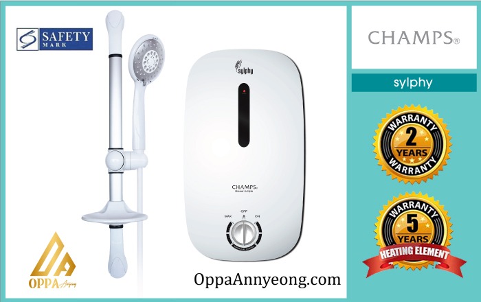 Champs Sylphy Instant Water Heater (Set), TV & Home Appliances, Kitchen ...