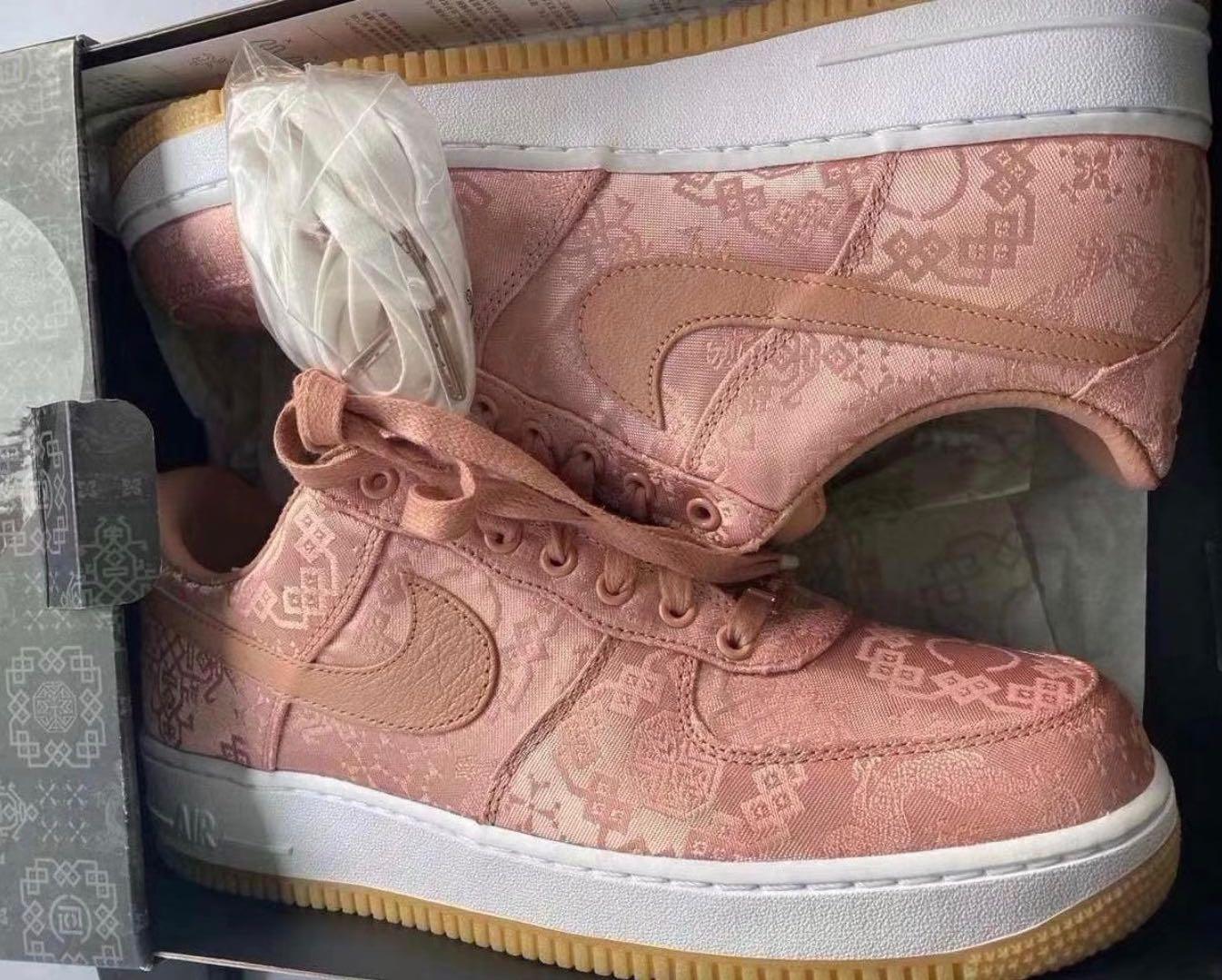 Clot Nike Air Force Af1 rose gold not supreme off white Travis yeezy ...