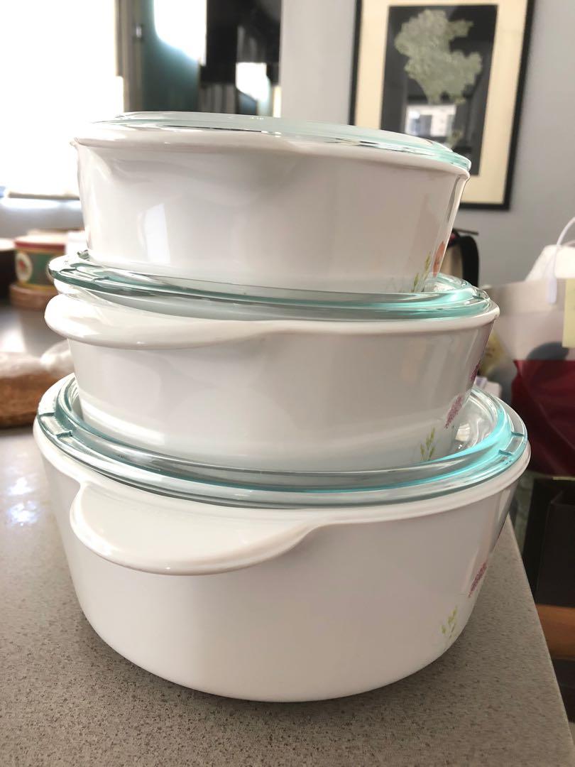 Corningware pot set, Furniture & Home Living, Kitchenware & Tableware ...