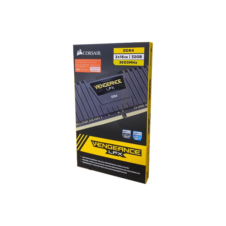 Corsair VENGEANCE® LPX 32GB (2 x 16GB) DDR4 DRAM 3600MHz C18 Memory Kit ...