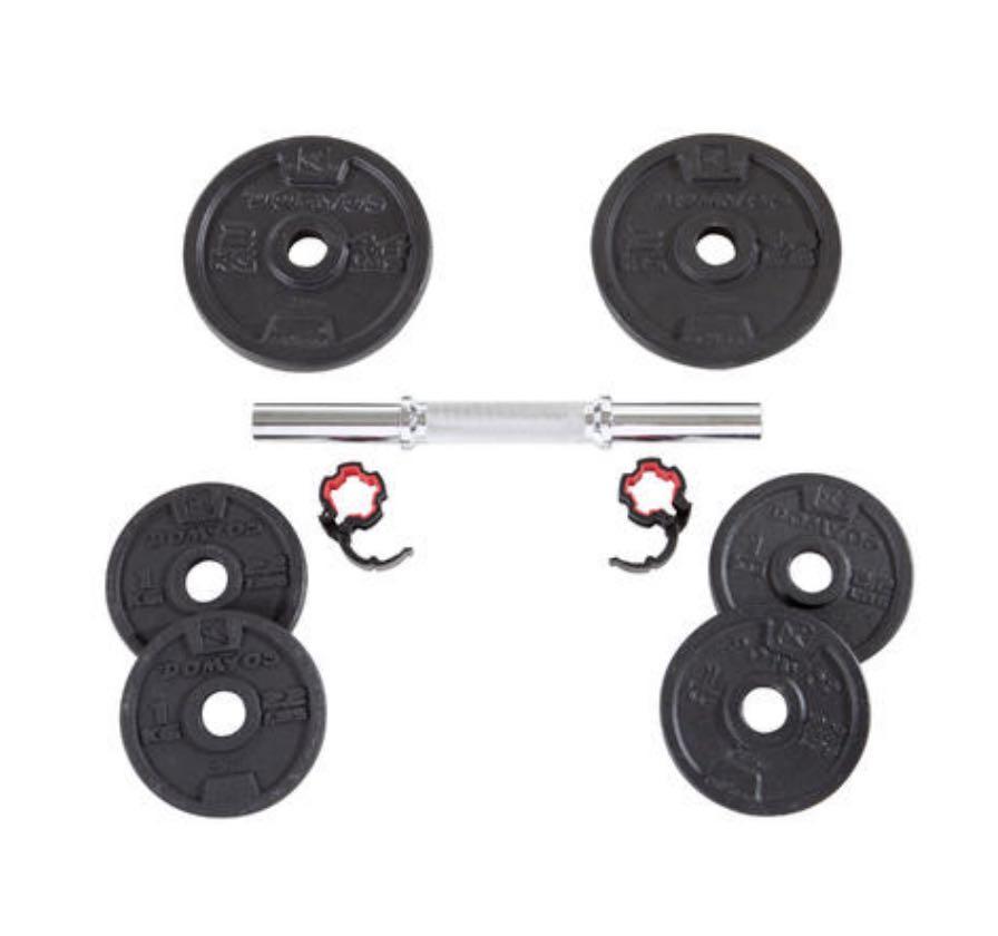 Decathlon Adjustable Dumbbell Kit 10kg, Sports Equipment, Exercise ...