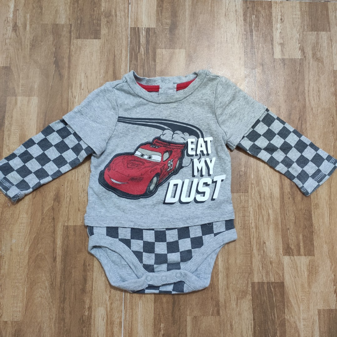 Disney baby cars onesie 9-12, Babies & Kids, Babies & Kids Fashion on ...