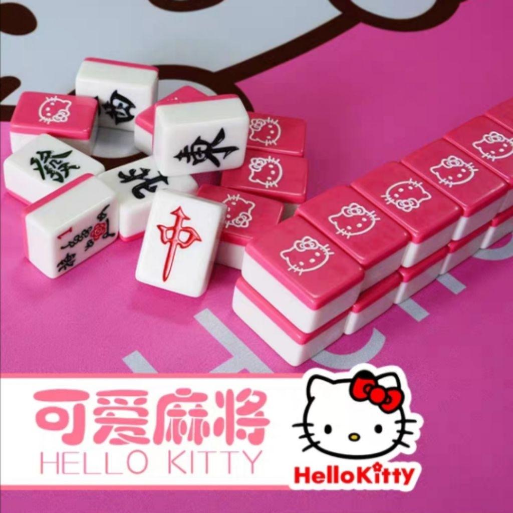 HELLO KITTY MAHJONG SET with animal tiles, Hobbies & Toys, Toys & Games ...