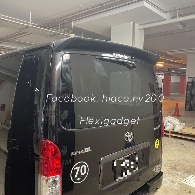 Hiace Rear Roof Spoiler / Hiace Accessories / Hiace Spoiler / Hiace ...