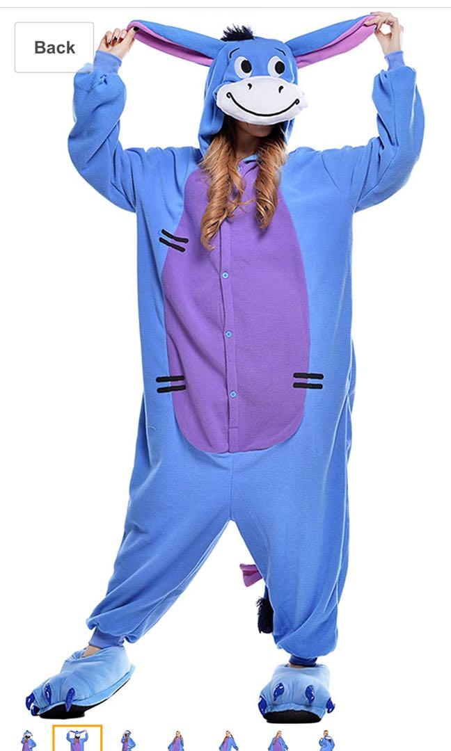 Kigurumi Eeyore Costume, Women's Fashion, Dresses & Sets, Jumpsuits on ...