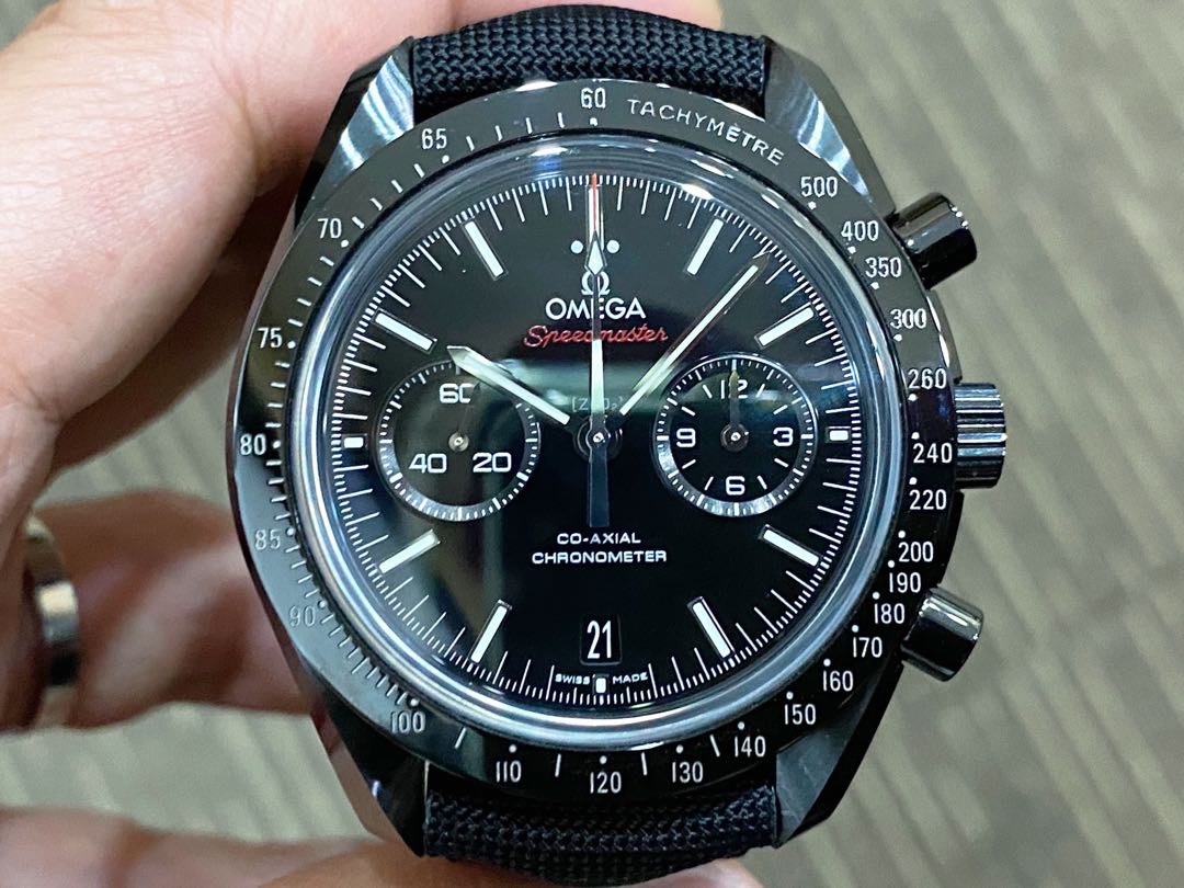 Like New Complete Nov 14 Omega Speedmaster Dark Side Of The Moon DSOTM ...