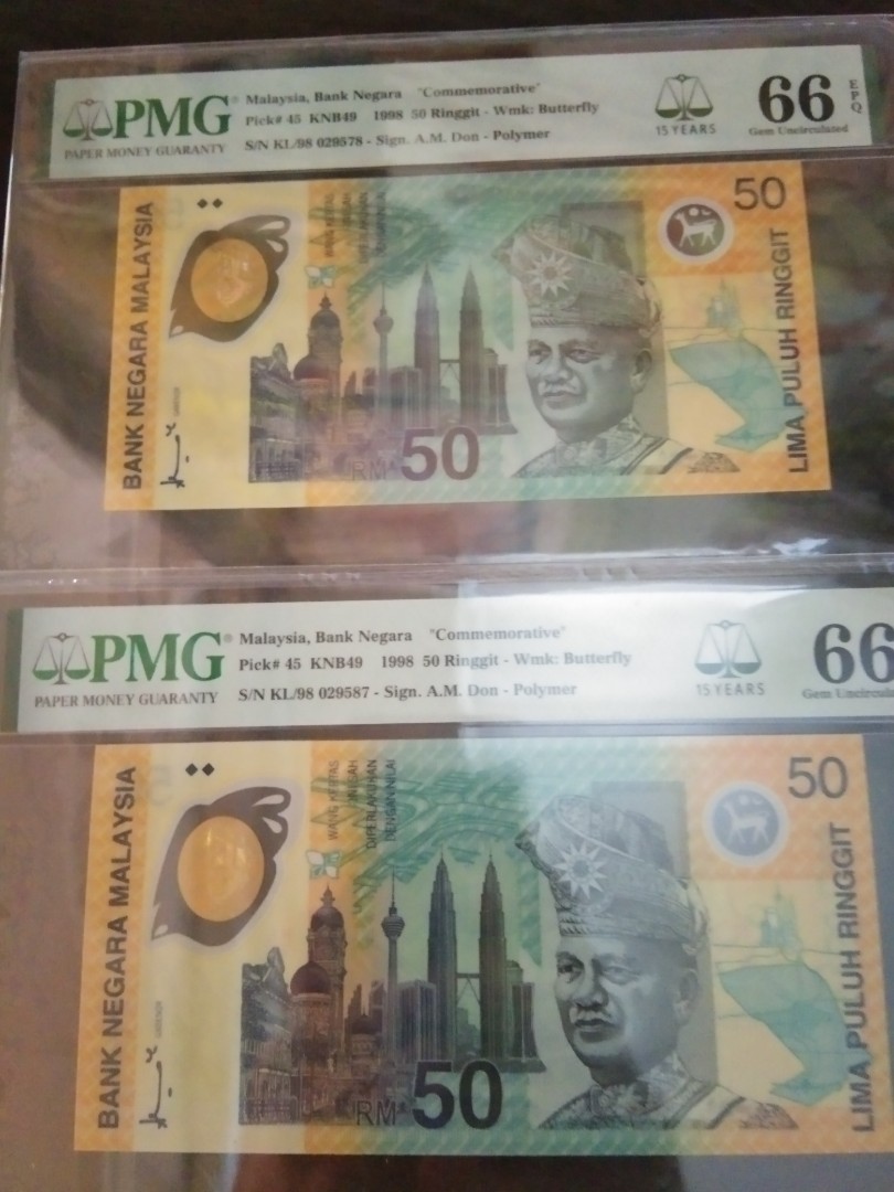Malaysia Ringgit Sukom 50 RM Commemorative Note., Hobbies & Toys ...