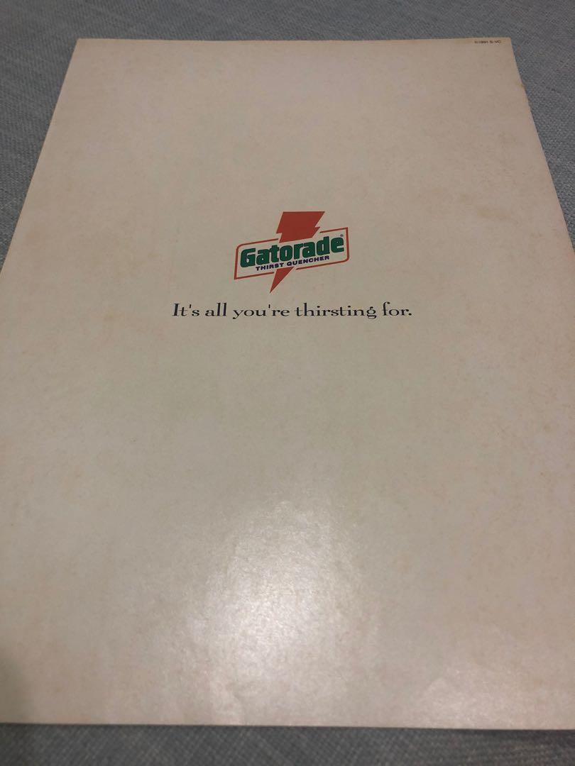 Michael Jordan Gatorade Ad Poster (1991), Hobbies & Toys, Memorabilia ...