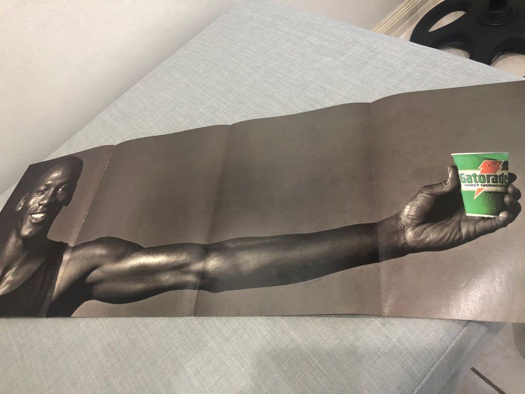 Michael Jordan Gatorade Ad Poster (1991), Hobbies & Toys, Memorabilia ...