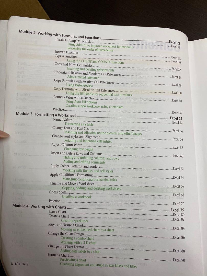 Microsoft office excel 2016 book, Computers & Tech, Office & Business ...