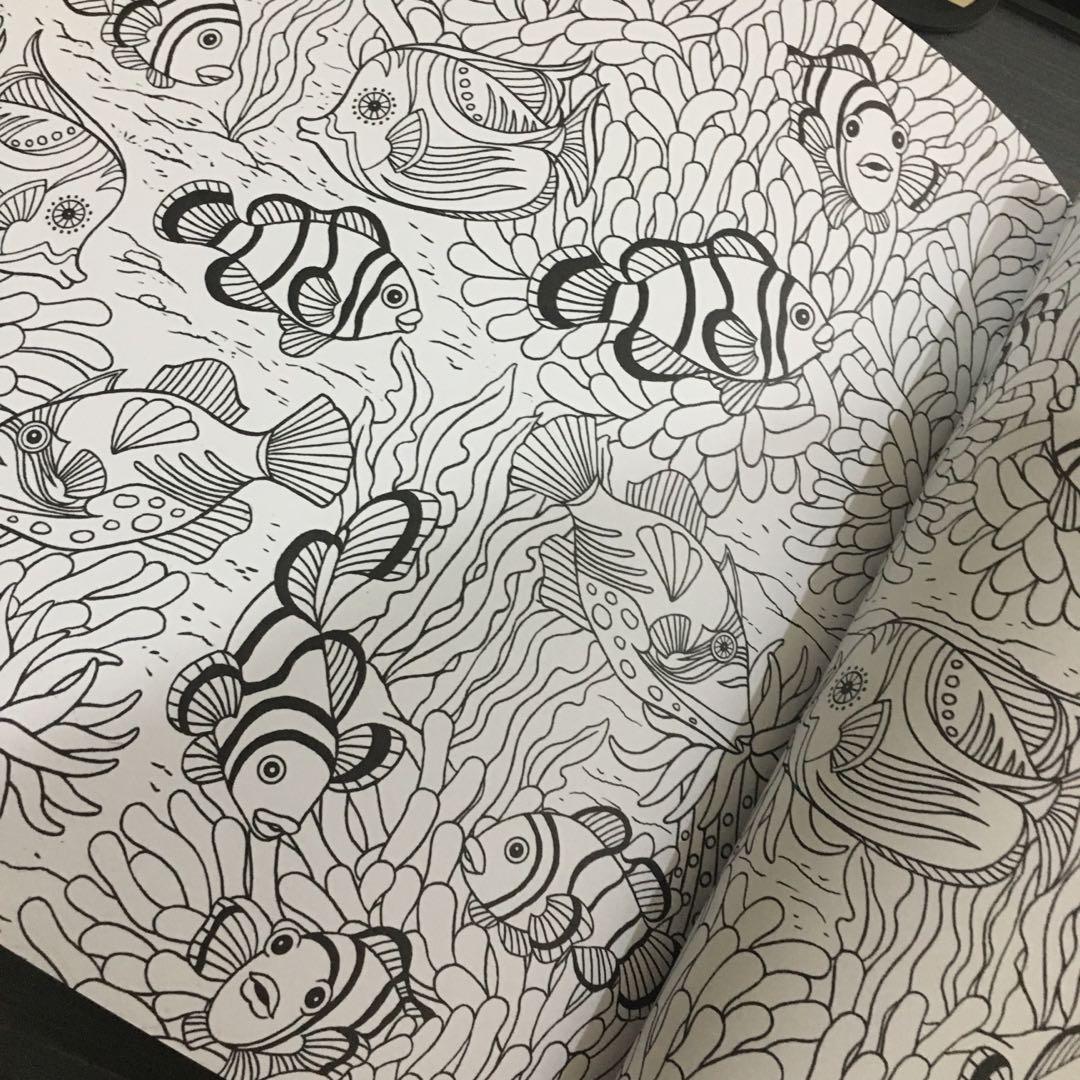 Miniso Sketchpad Coloring Book, Hobbies & Toys, Stationary & Craft, Art ...