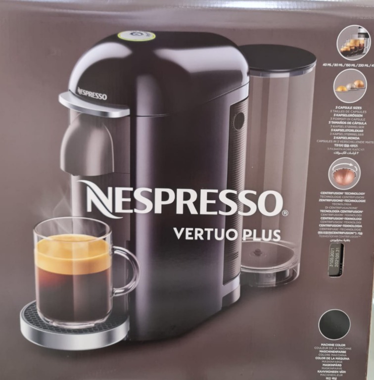 Nespresso Vertuo Plus machine with coffee capsules, TV & Home ...