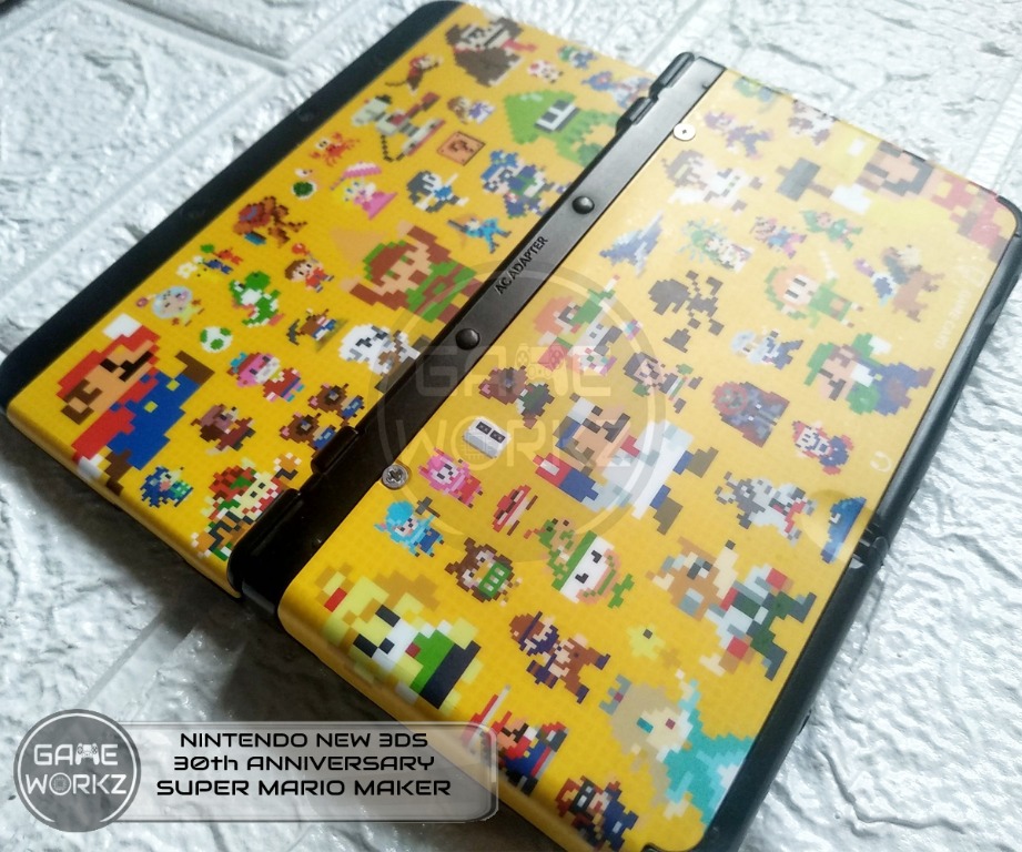 New 3DS Super Mario Bros 30th Anniversary (Mario Maker cover plate ...