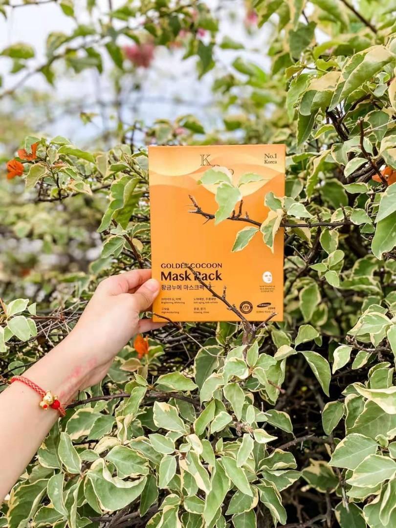 No. 1 Korea KPro Golden Cocoon Face Mask, Health & Nutrition, Face ...