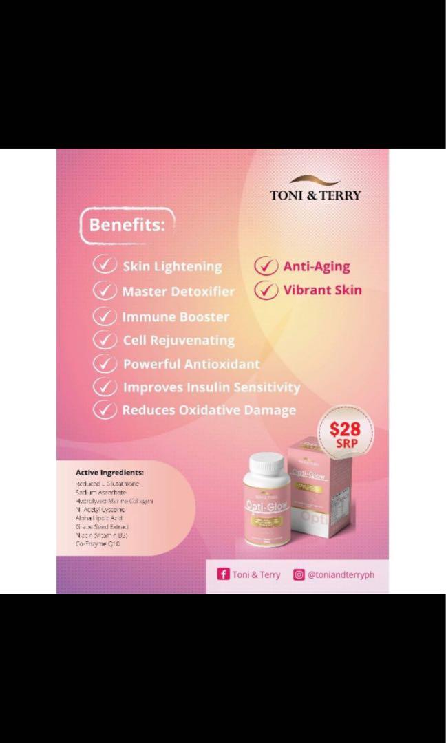 Opti-Glow Glutathione, Beauty & Personal Care, Face on Carousell