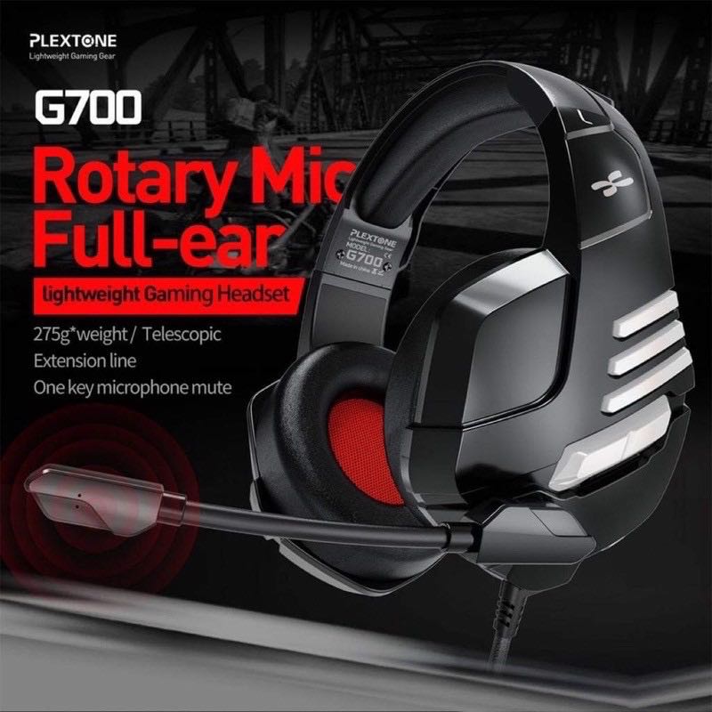 Plextone G700 Gaming Headset Rotary Microphone Advanced Noise Reduction ...