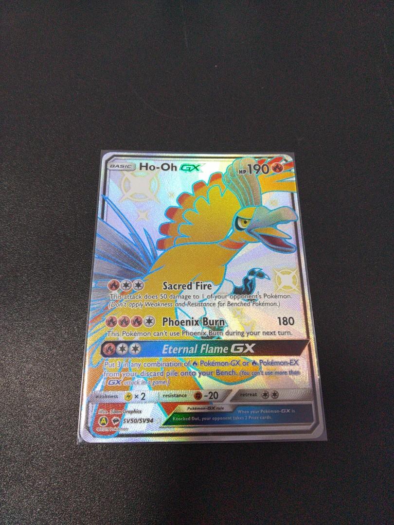 Pokemon TCG Ho-oh GX Shiny Ultra Rare - SM Hidden Fates - SV50/SV94 ...