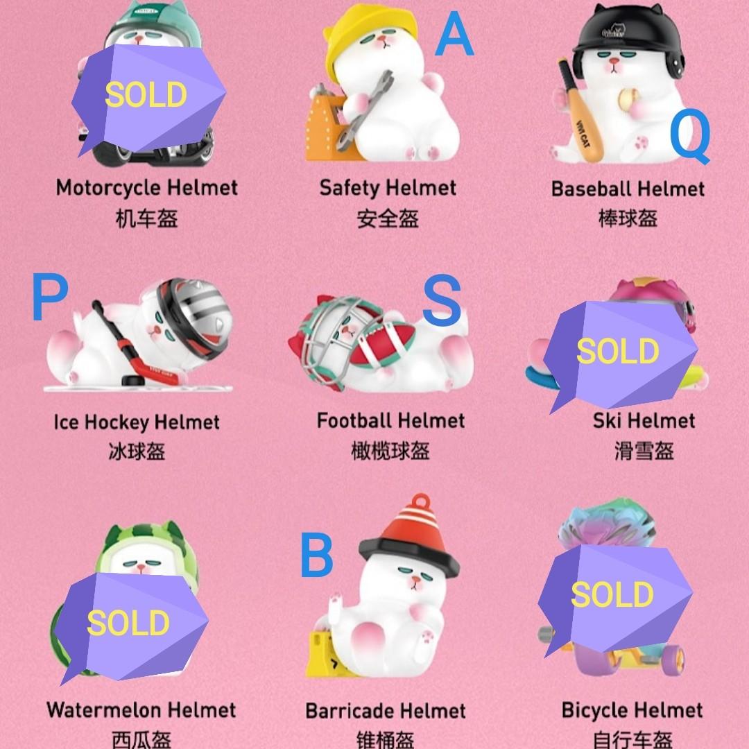 Popmart Vivicat, Helmet Series, Hobbies & Toys, Toys & Games on Carousell