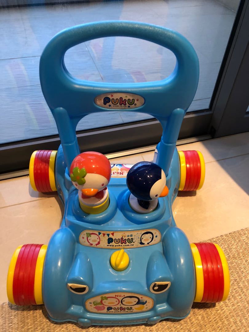 Puku baby push walker, Babies & Kids, Infant Playtime on Carousell
