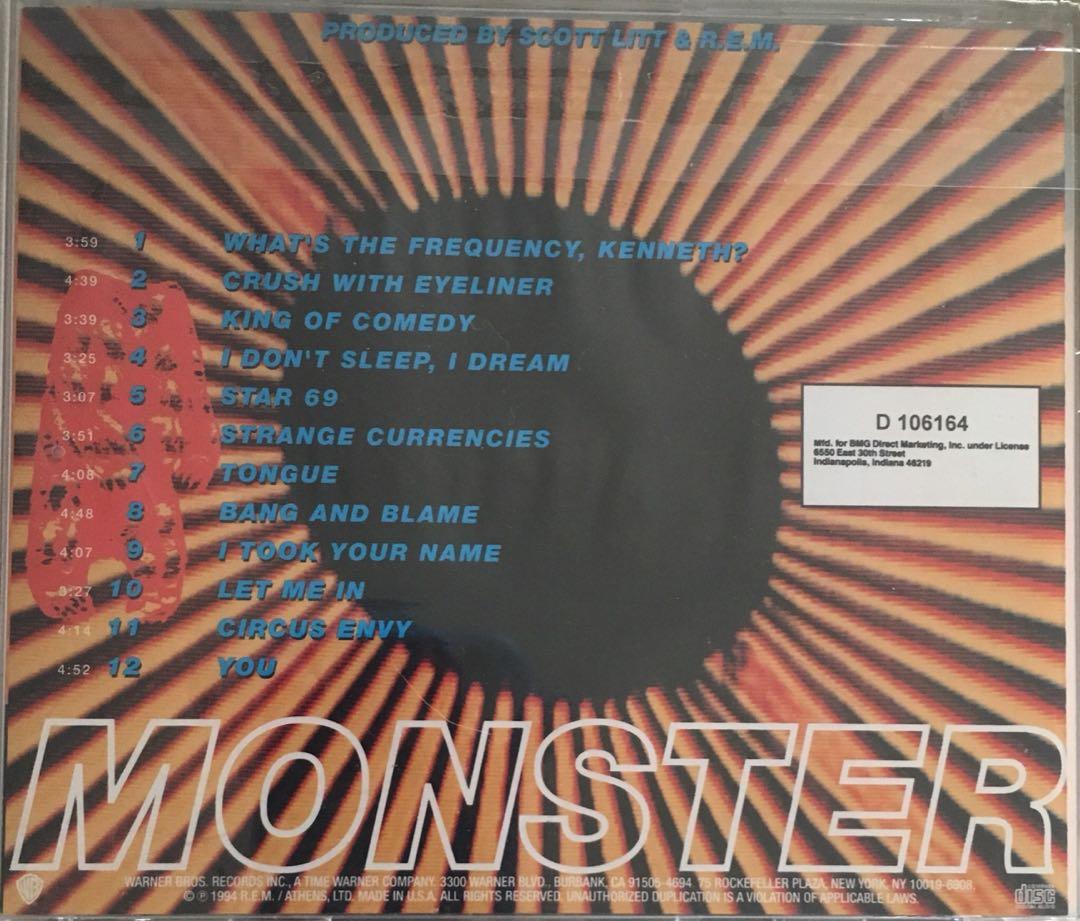 (CD) R.E.M.: Monster, Hobbies & Toys, Music & Media, CDs & DVDs on ...