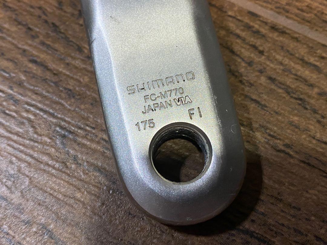 Shimano Deore M770 XT Hollow Tech II Crankset, Sports Equipment, Bicycles & Parts, Parts ...