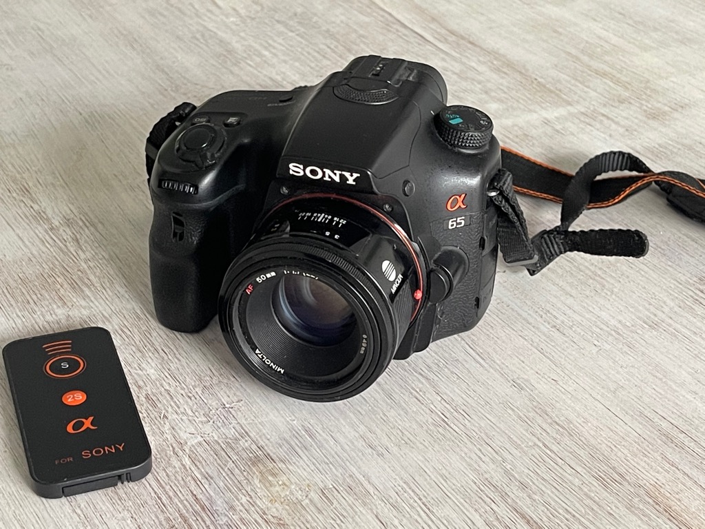 Sony SLT-A65 DSLR Camera with 2 lenses, Photography, Cameras on Carousell