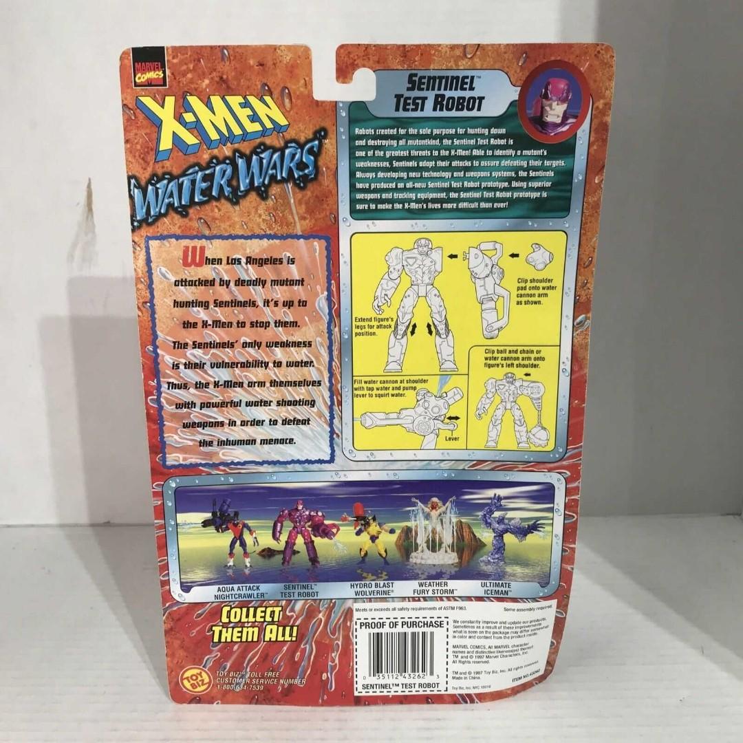 ToyBiz 1997 X-Men Water Wars Sentinel Test Robot Action Figure, Hobbies ...