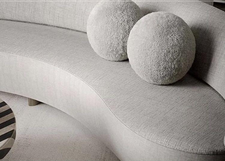 3 seater Tilly Designer Sofa Customisable in Italian Velvet Fabric ...