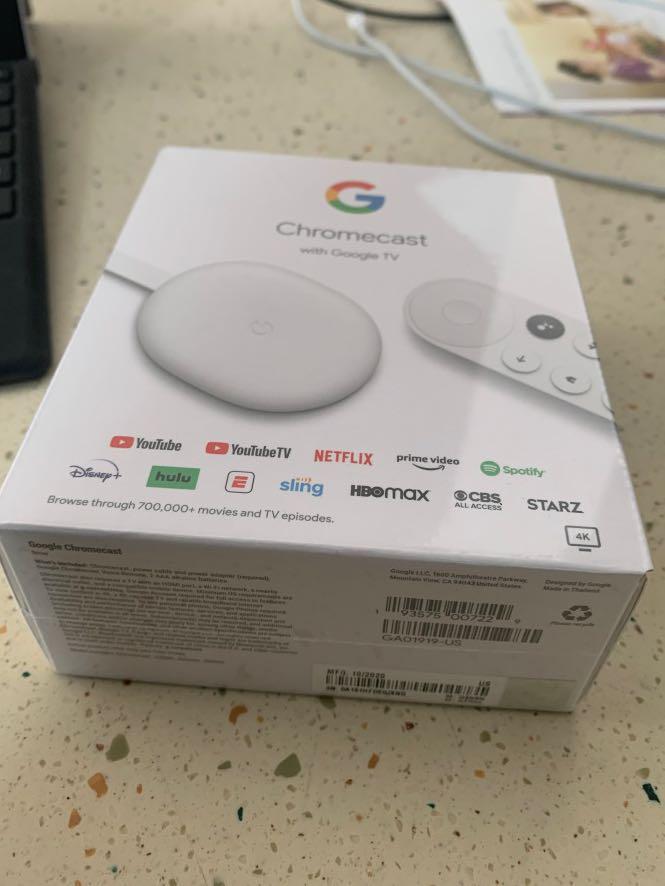 4th Generation Chromecast with Google TV, TV & Home Appliances, TV ...