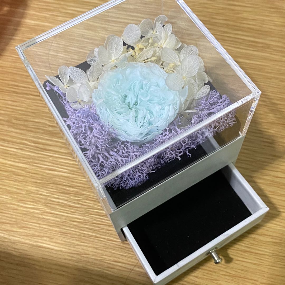 Acrylic Flower Jewellery box, Furniture & Home Living, Home Improvement ...