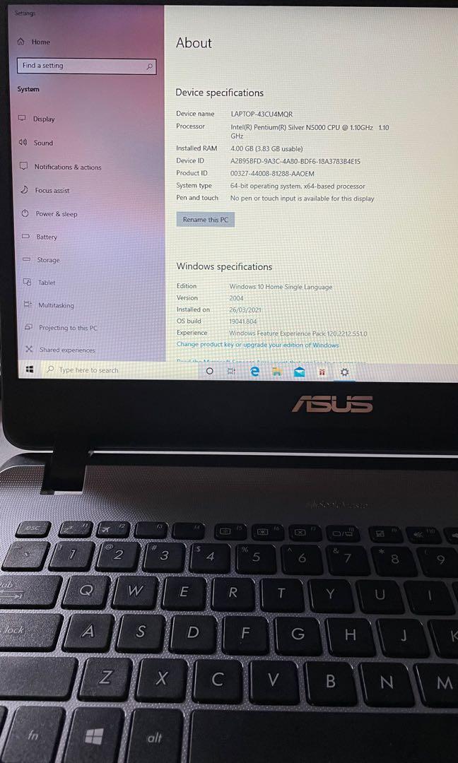 Asus X407M, Computers & Tech, Laptops & Notebooks on Carousell