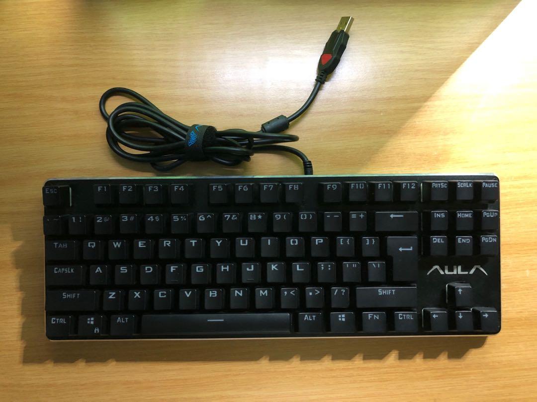 Aula F2012 87 keys Mechanical KeyBoard Blue Switch Rainbow light ...