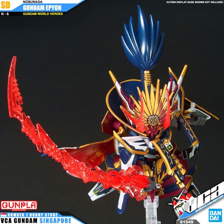 BANDAI GUNPLA SUPER DEFORMED SDW SD WORLD HEROES NOBUNAGA GUNDAM EPYON ...