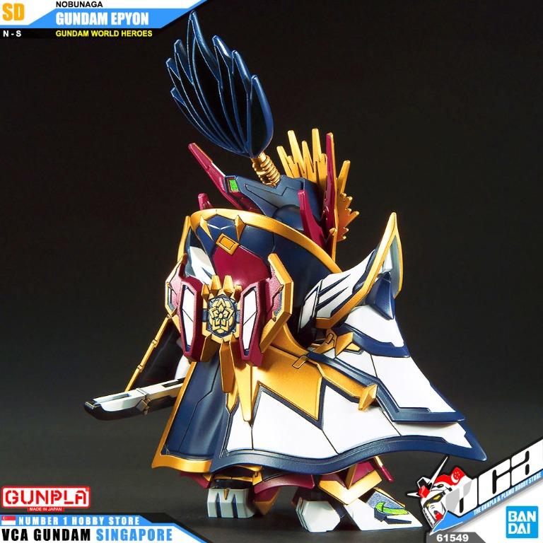 BANDAI GUNPLA SUPER DEFORMED SDW SD WORLD HEROES NOBUNAGA GUNDAM EPYON ...