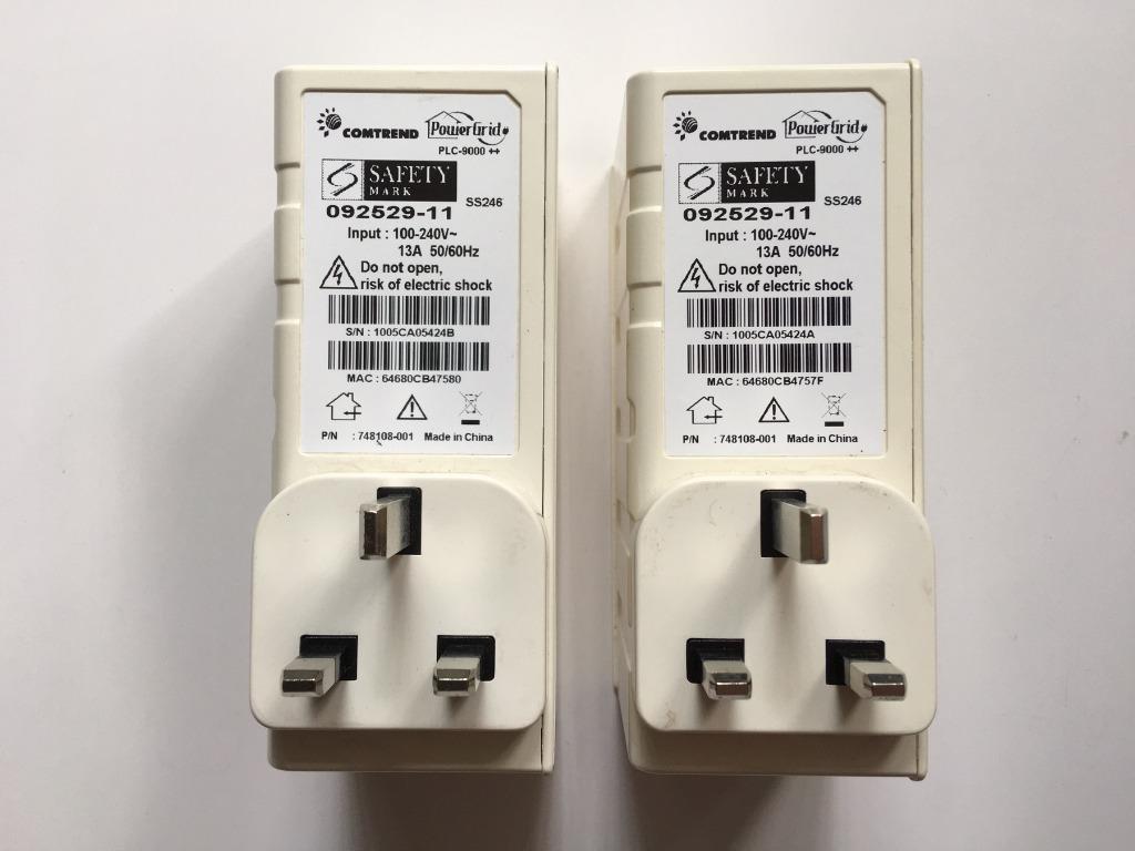 Comtrend PLC-9000 Powerline Homeplugs, Computers & Tech, Parts ...