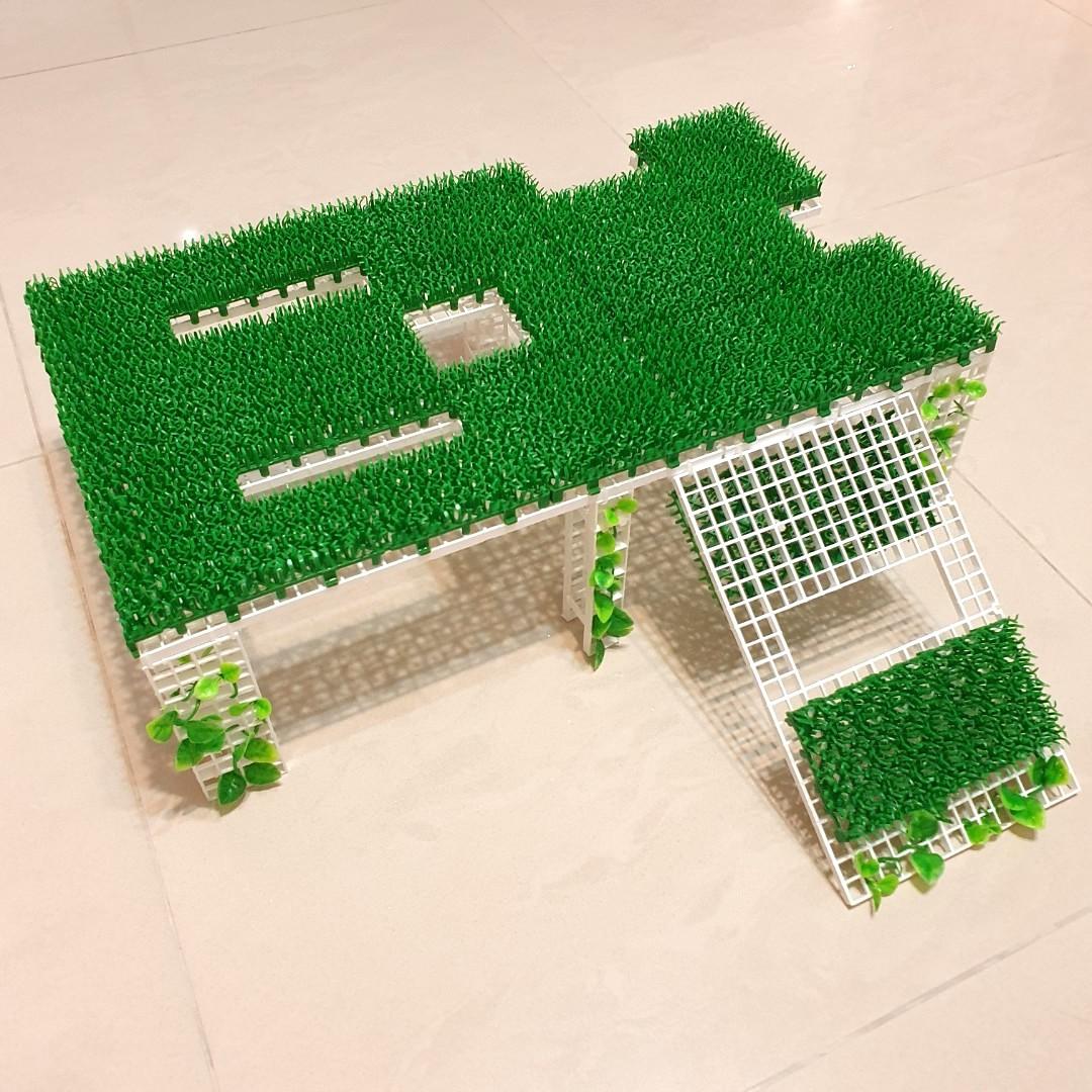 DIY Turtle Paradise Basking Platform Ramp with Artificial Grass ...