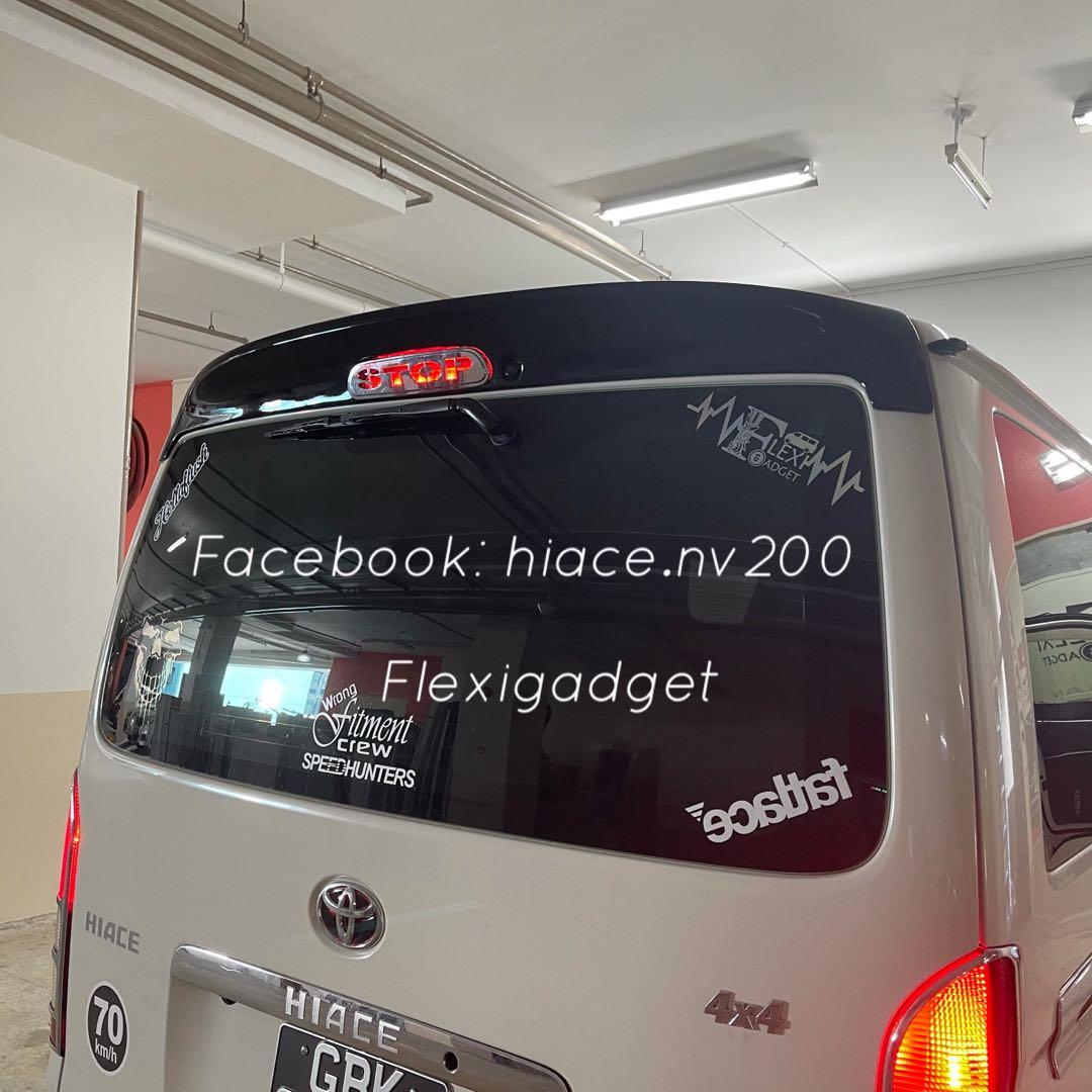 Hiace Rear Roof Spoiler / Hiace Accessories / Hiace MTS Spoiler / Hiace ...